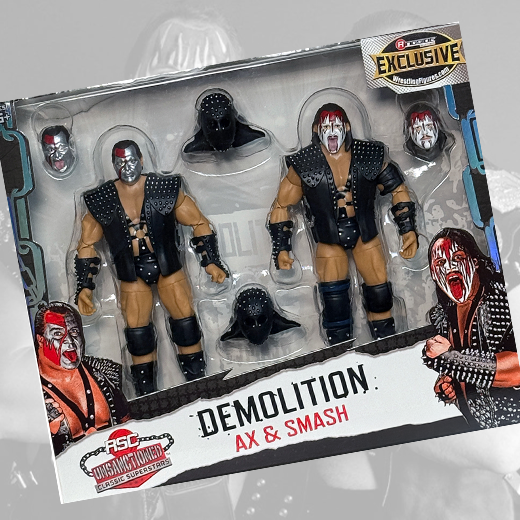 *Dual Signed* Demolition Unsanctioned 'Red Face' Figure w/ Case (JSA ...